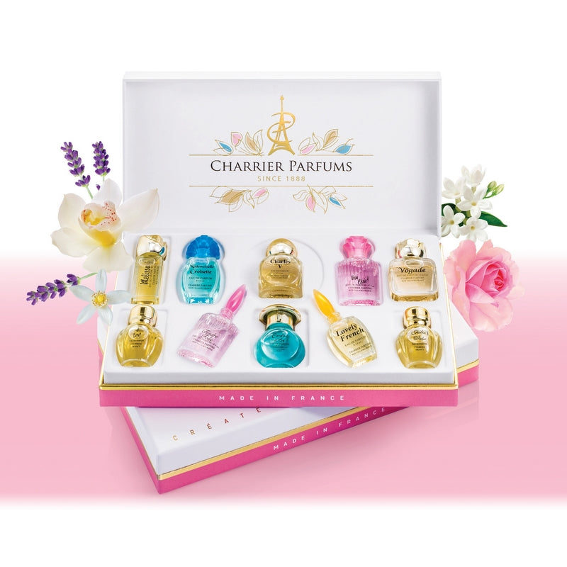 Charrier Parfums "Collection Precieuse" 10 Eaux de Parfum Miniatures ...